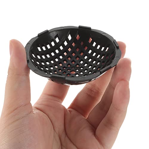 HANABASS 50pcs Plastic Flowerpot Hole Mesh Pad Bonsai Pot Bottom Grid Mat Planter Drainage Gasket Soil Loss Breathable Gasket Drainage Netting for Bonsai