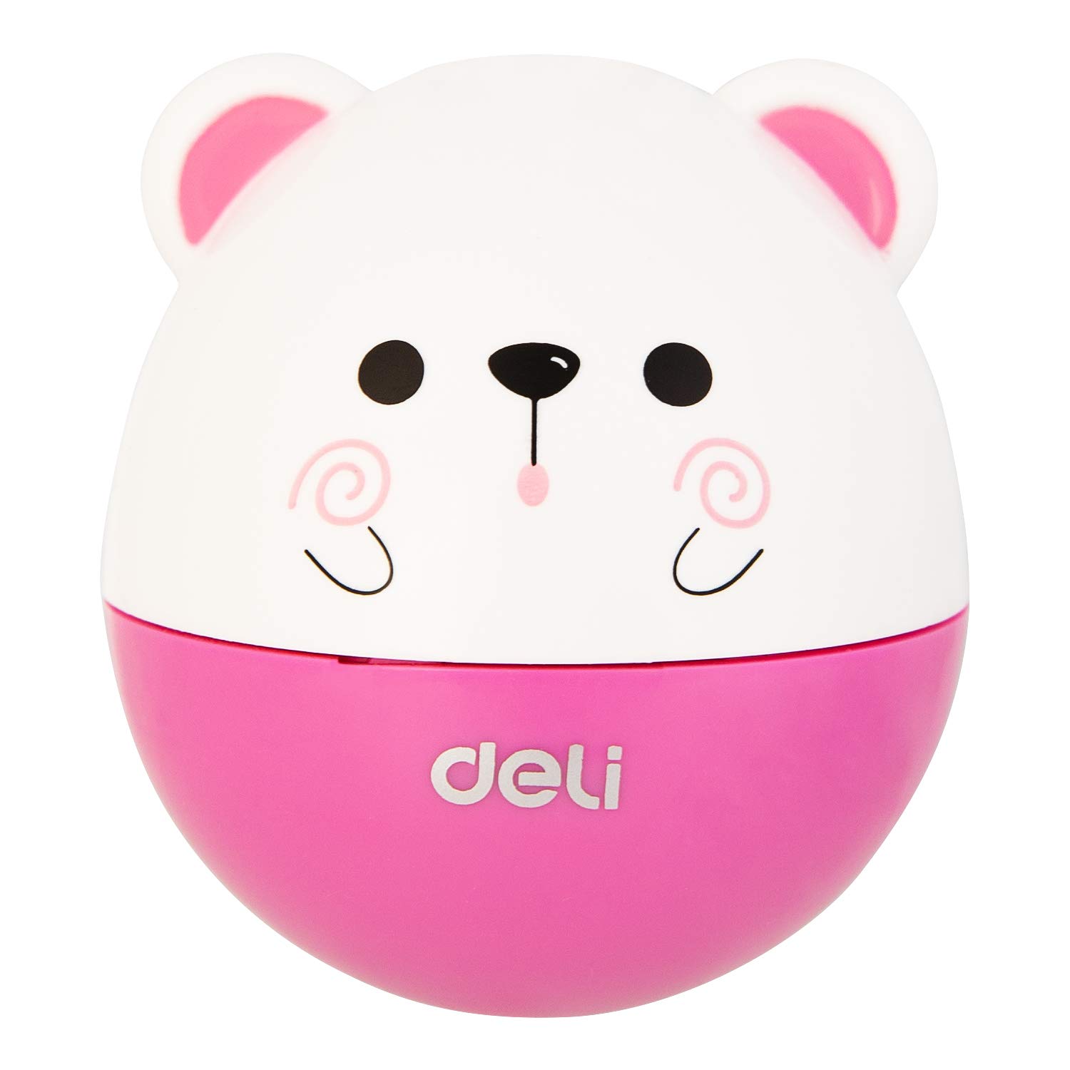 Deli Pencil Sharpener, Manual Pencil Sharpener, Handheld Pencil Sharpeners, Perfect for Kids & Students, Random Color, Tumbler Shape