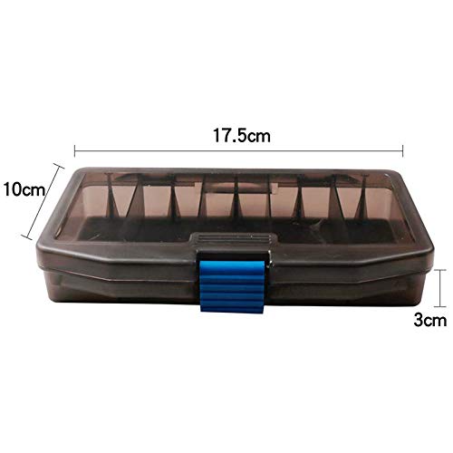 Fishing Tackle Boxes Fishing Tackle Box Storage Case Fly Fishing Lure Spoon Hook Bait Tackle Case Box 5 Compartments Fishing Accessories Tools