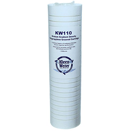 KleenWater KW110 Muti-Pack Filters Compatible with Aqua-Pure AP110, 10-Pack, KleenWater O-Ring Compatible with AP101T Filter