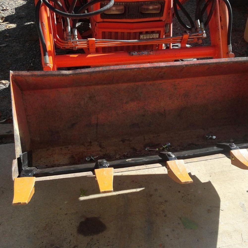 Titan Attachments UA Tooth Bar 66" 97 lb. Bucket 23TF Bolt On Steel USA Made