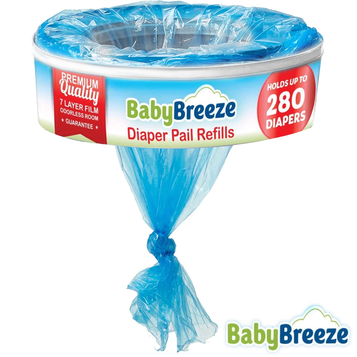 Diaper Pail Refill Bags Compatible with Playtex Diaper Genie- 1680 Count (2 Sets of 3 Pack) β By BabyBreeze