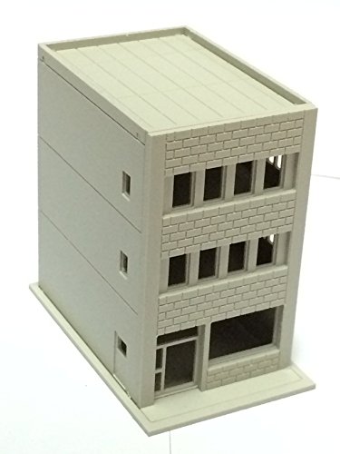 Outland Models Railway Modern 3-Story Building / Shop A Unpainted N Scale 1:160