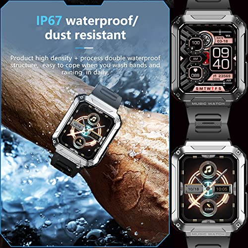 Smart Watch with Earbuds [GPS 45mm] 1.96" Full Touch Retina Display, Military Grade IP67 Waterproof Watch with Answer Calls and Send Messages…