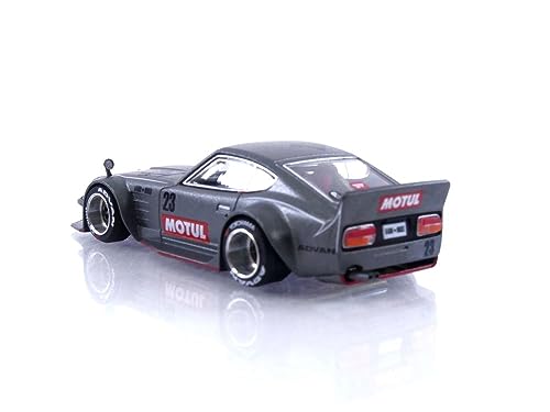 Datsun Fairlady Z RHD (Right Hand Drive) #23 Dark Gray Metallic Advan (Designed by Jun Imai) Kaido House Special 1/64 Diecast Model Car by True Scale Miniatures KHMG035