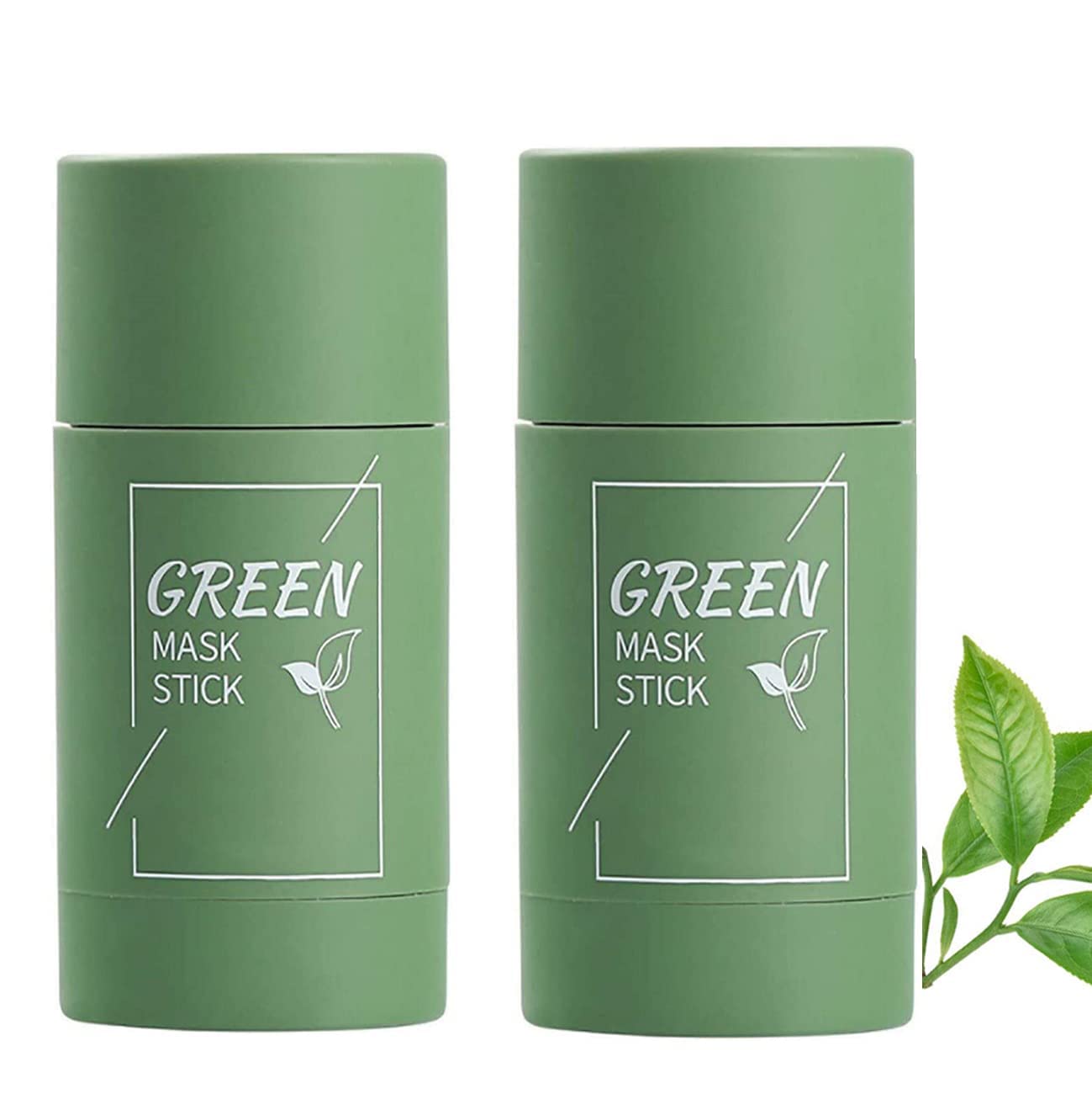 RUOQI Green Tea Mask Stick for Face, Blackhead Remover with Green Tea Extract, Deep Pore Cleansing, Skin Brightening,Moisturizing, Removes Blackheads for All Skin Types of Men and Women