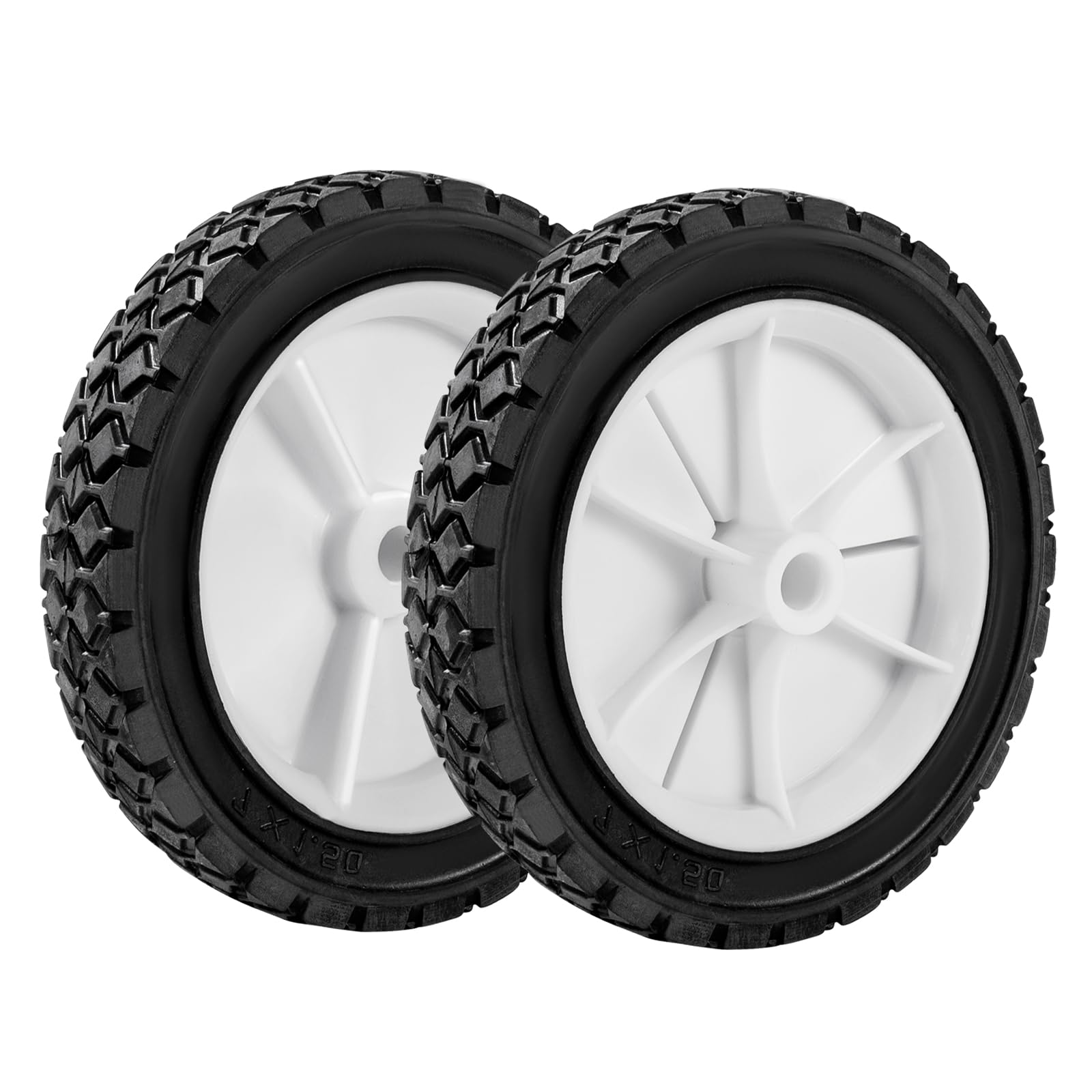 Cluparis 9611 Plastic Wheel 2PK Replacement for Oregon 72-107/9611 Semi-Pneumatic Rubber Replacement Tire1