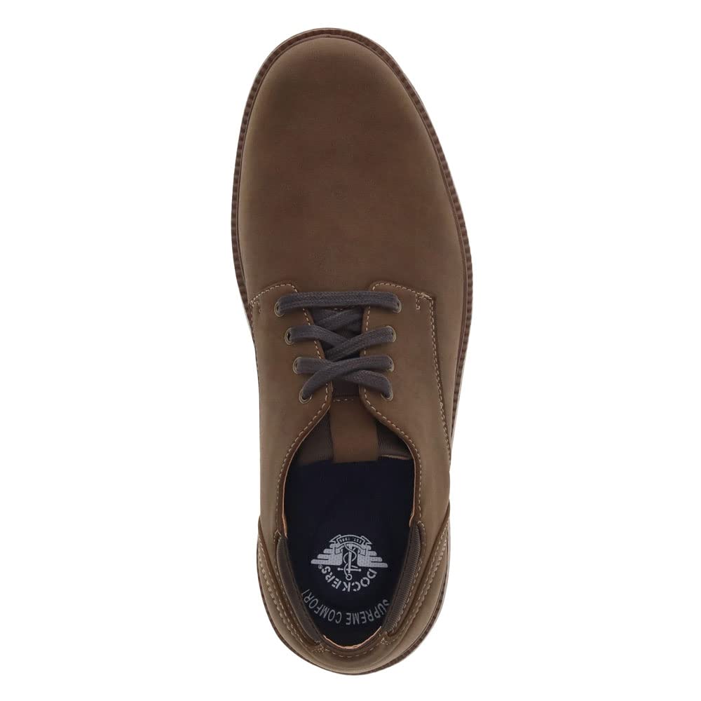 Dockers Mens Rustin Rugged Casual Oxford Shoe, Dark Tan, 11 M