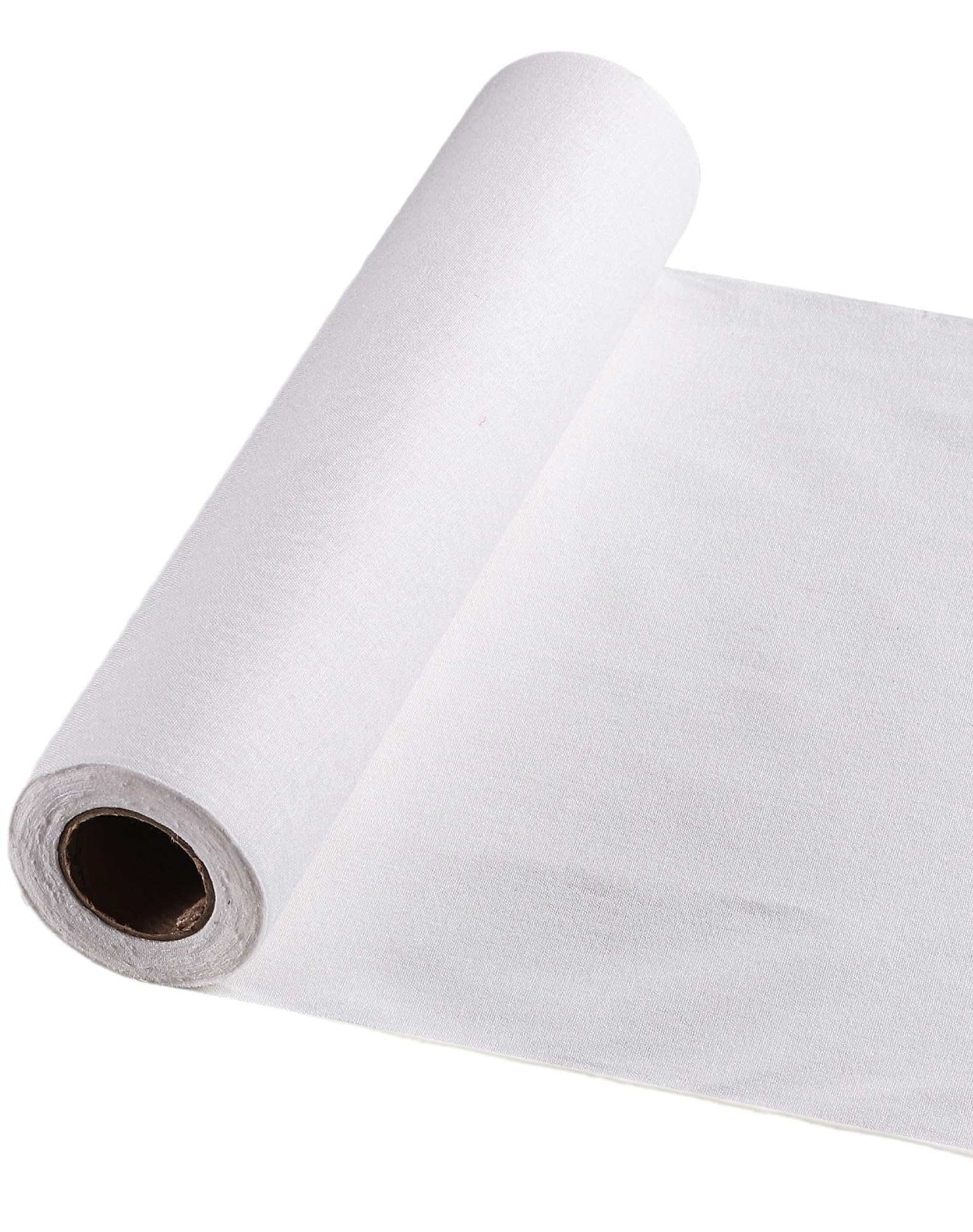 Cotton Woven Fusible Interfacing, Light Weight Fusible Interfacing for Sewing, Crafts, Clothing, Bags (12 Inches x 10 Yard, White), Iron On Interfacing Adds Support and Stability to Sewing Projects
