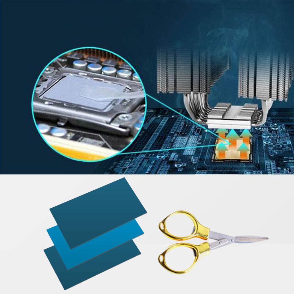 ＫＬＫＣＭＳ Silicone Thermal Pad 0.3mm/0.5mm/1.0mm Thermal Conductivity for Laptop Sink CPU GPU SSD Cooler Cooling Resistant High Temperature Resistant