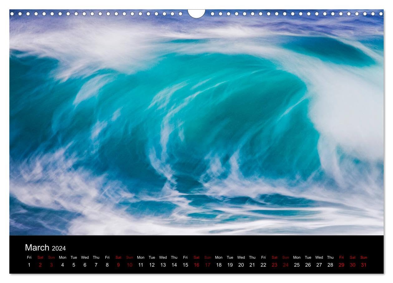 Cornish Surf and Storms (Wall Calendar 2024 DIN A3 Landscape), CALVENDO 12 Month Wall Calendar