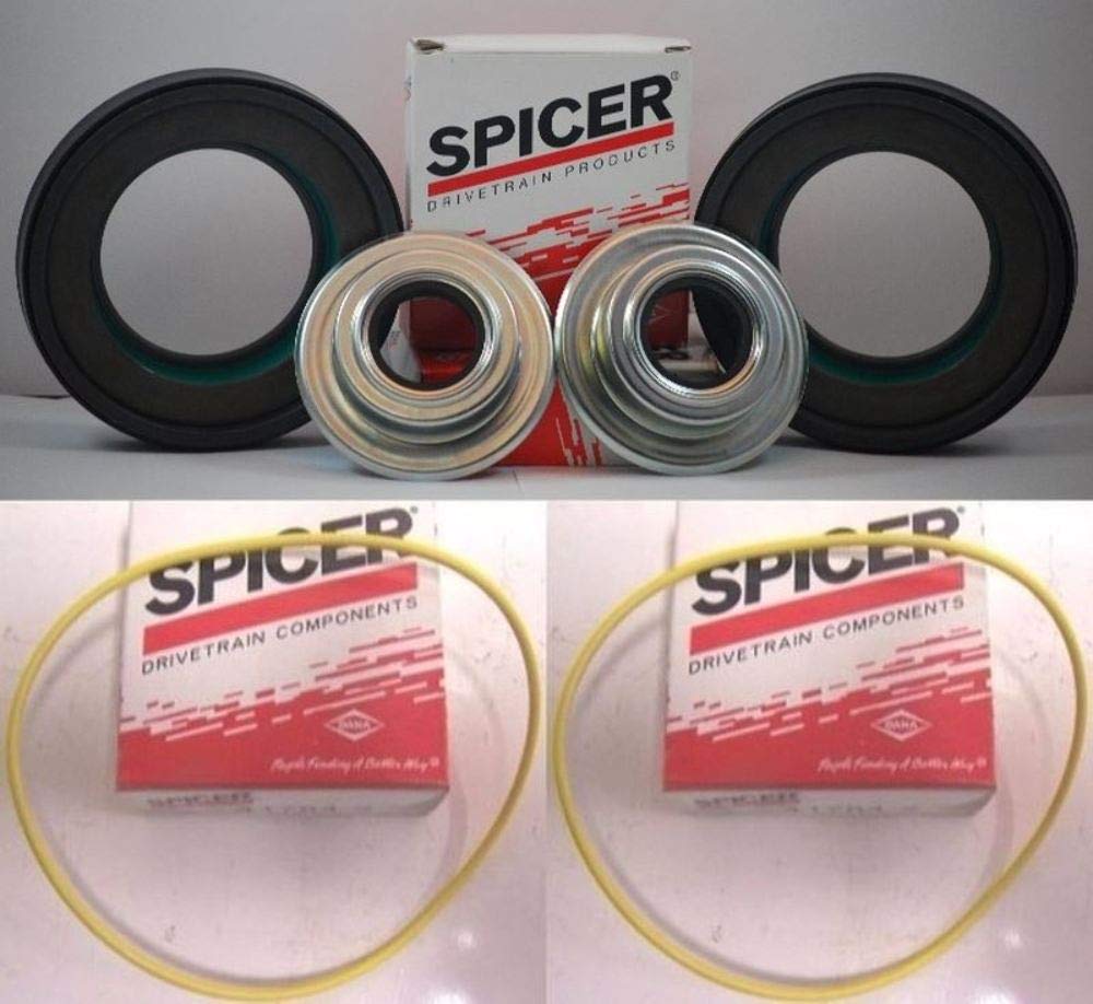 Dana Super 60 Fit Ford F250 F350 2005-2014 Front Axle Seals Set