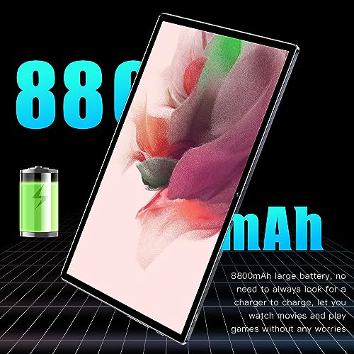 DAUERHAFT 10.1 Inch Tablet, 8800mAh 100β240V 4G LTE Tablet MT6755 Deca Core with Earphones for Gaming (US Plug)