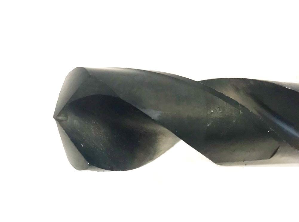 HHIP 5000-0050 17/32" High Speed Steel Silver and Deming Drill, 118 Degree Drill Point, 1/2" Straight Shank, 6" OAL