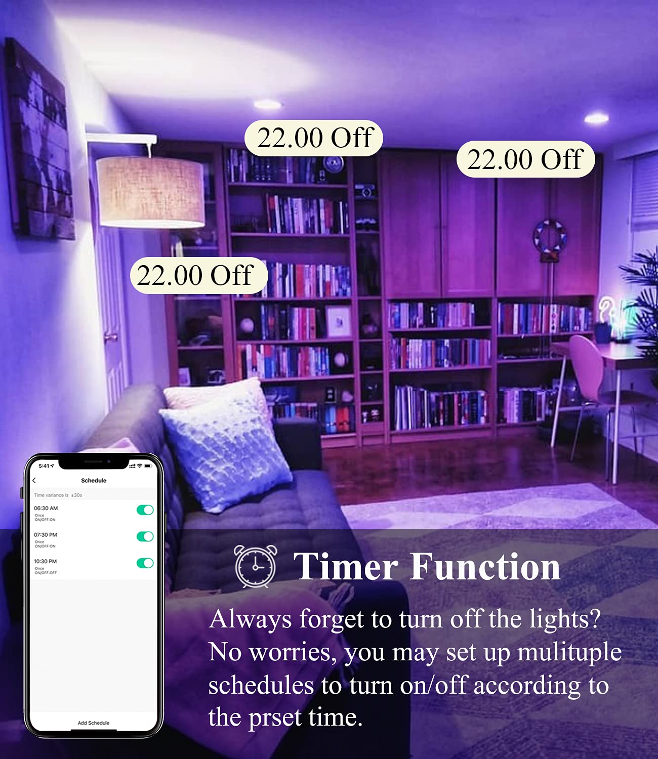 CMARS Smart Light Bulbs, MR16/GU10 Smart Bulb That Work with Alexa Google Home Siri Shortcut, Dimmable RGBCW Color Changing Light, 4W WiFi LED Track and spot Light Bulbs, No Hub Required, 4 Pack