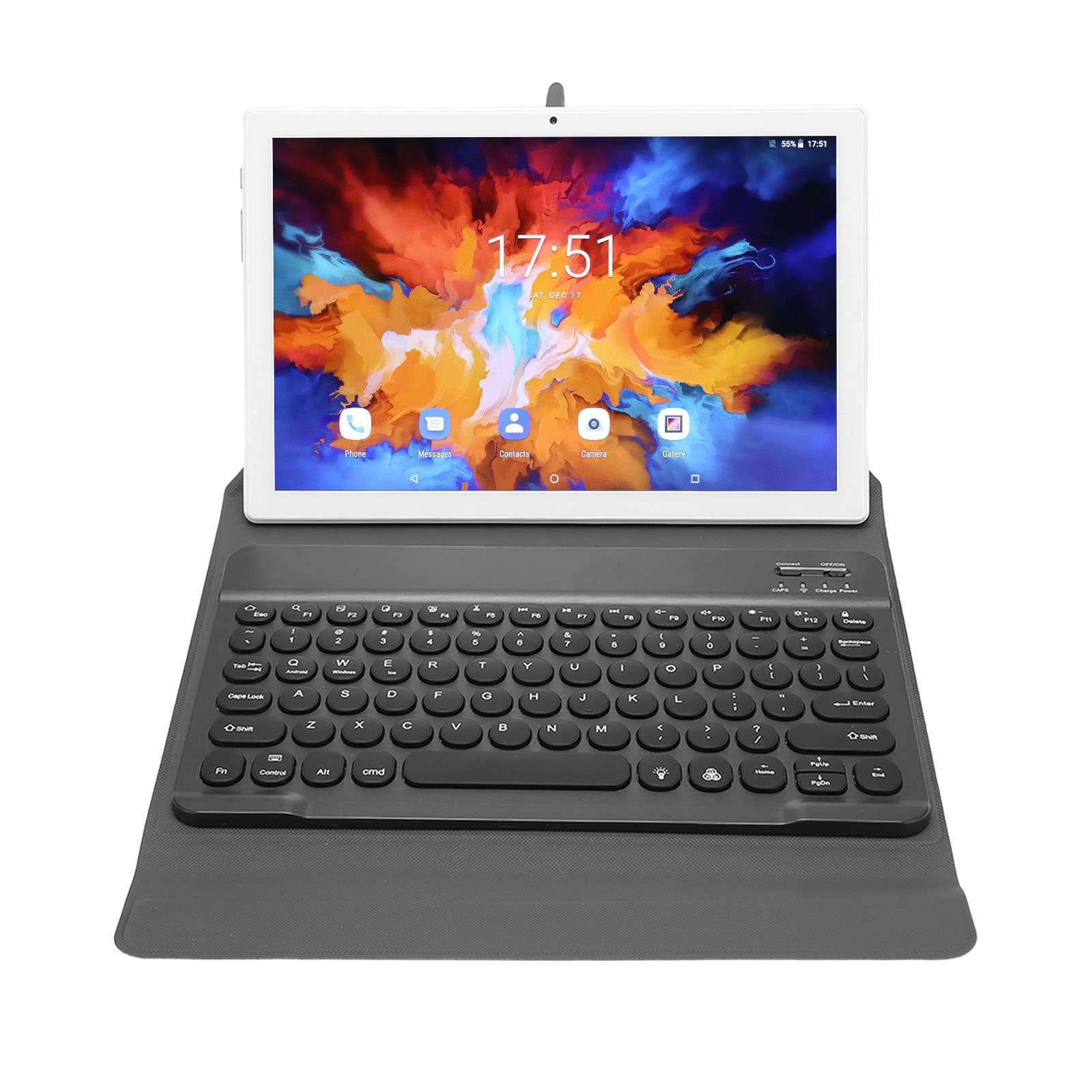 DAUERHAFT 2-in-1 Tablet, US Plug 100‑240V Front 8MP Rear 20MP 4GLTE 5G Dual WiFi 8 Core Tablet Computer with Keyboard and Mouse for Travel (#1)