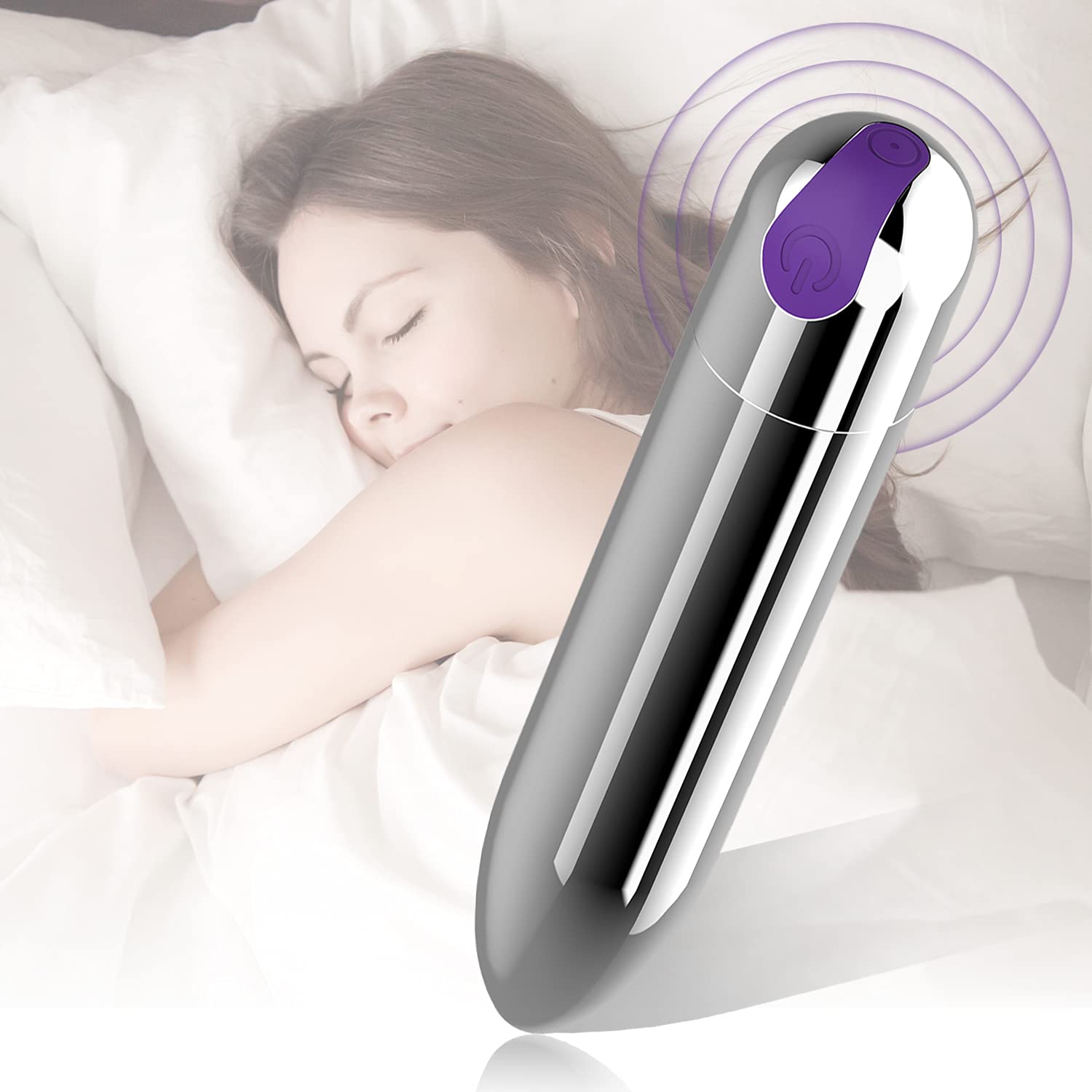 Clitoral Vibrator Sex Stimulator Toy for Women Pleasure, Nipple Clip Mini Anal Clit Bullet Vibrator with 10 Powerful Vibrations, Rechargeable Quiet Female Adult Toy Redeeming Love