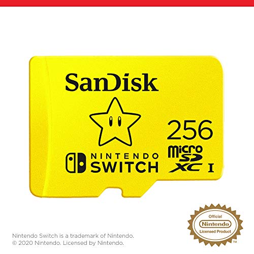 SanDisk 256GB microSDXC-Card, Licensed for Nintendo-Switch - SDSQXAO-256G-GNCZN & 128GB microSDXC-Card, Licensed for Nintendo-Switch - SDSQXAO-128G-GNCZN