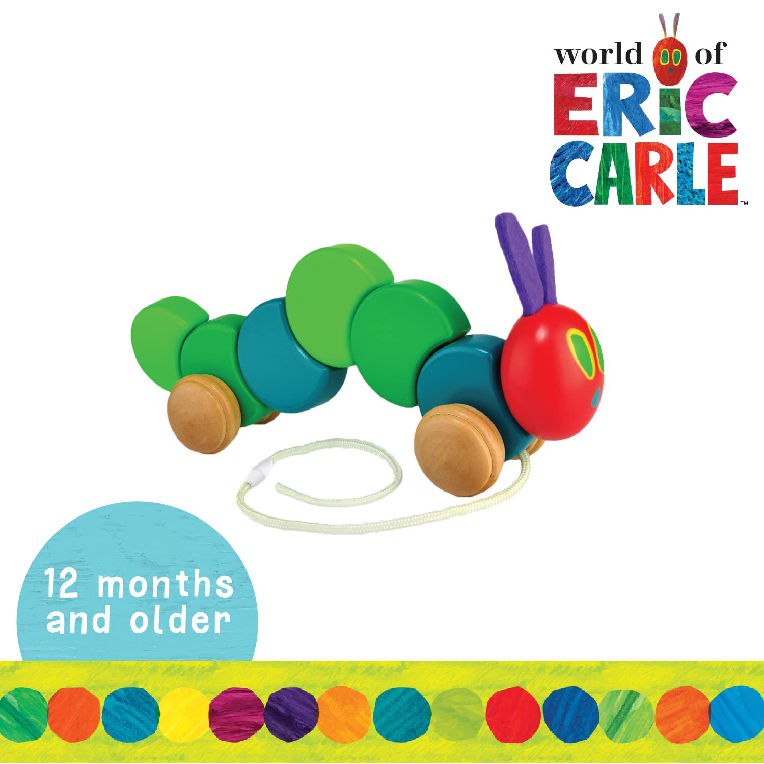 World of Eric Carle, The Very Hungry Caterpillar Wood Pull Toy
