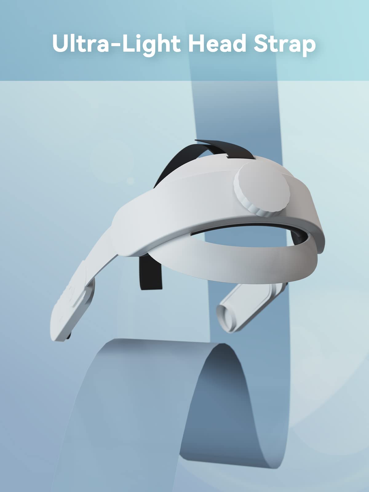 CNBEYOUNG Adjustable Head Strap Compatible with Quest 2,Replacement for Quest 2 Elite Strap Accessories for Enhanced Support and Comfort in VR Gaming,Suitable for Children and Adults-White