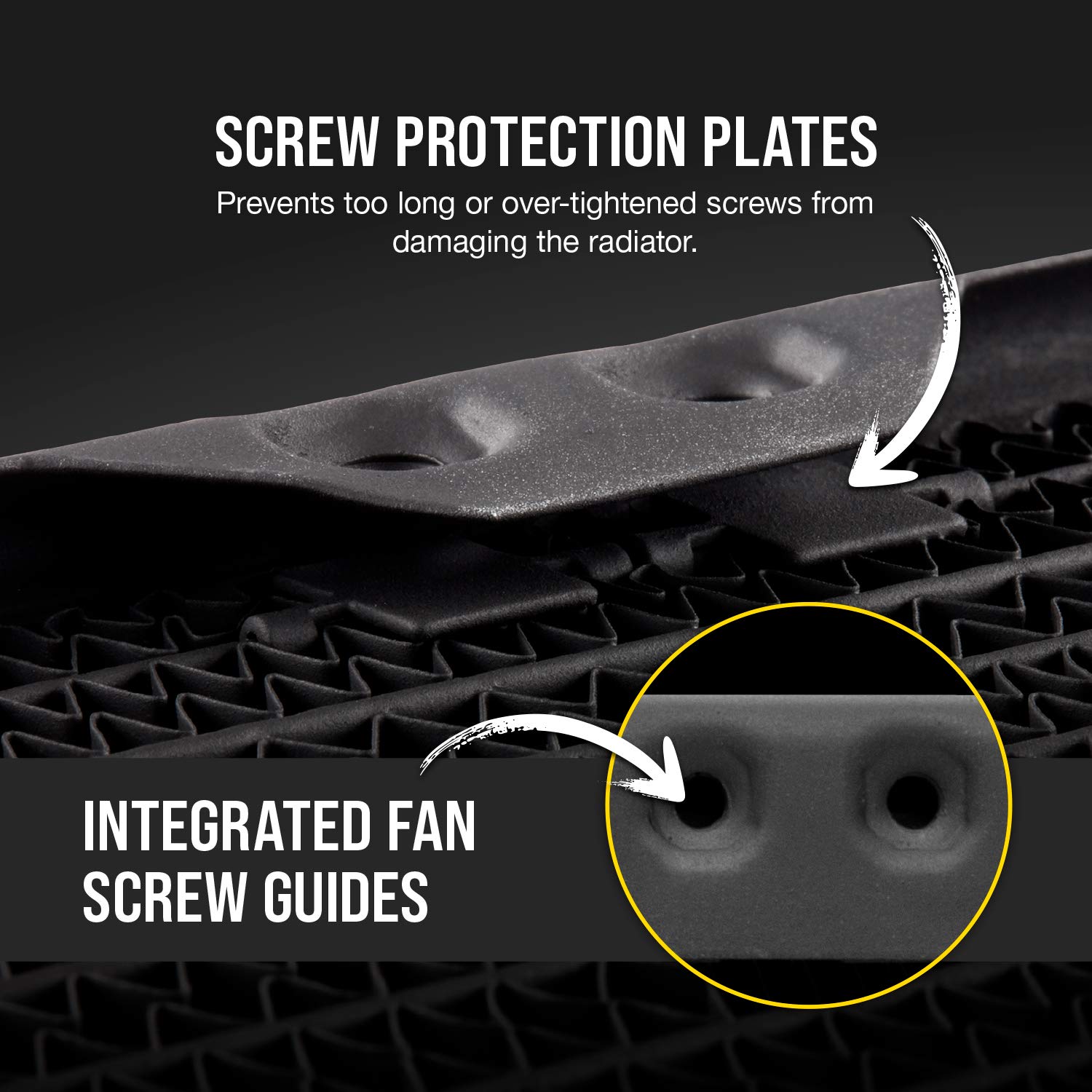 CORSAIR Hydro X Series XR7 360mm Water Cooling Radiator - Triple 120mm Fan Mounts - Premium Copper Construction - Easy Installation - Black