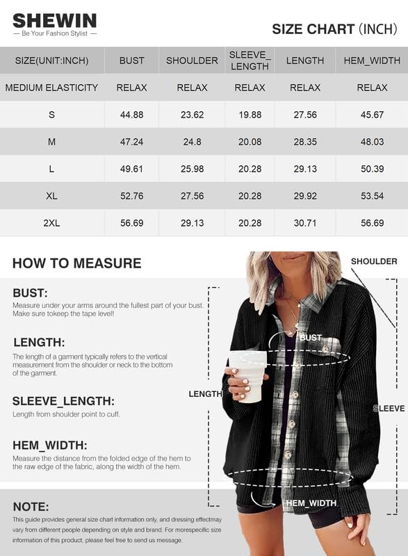 SHEWIN Womens Waffle Knit Plaid Shacket Button Down Shirts Jacket Boyfriend Shirts Long Sleeve Tops Fall Clothes for Women 2023 Apricot S