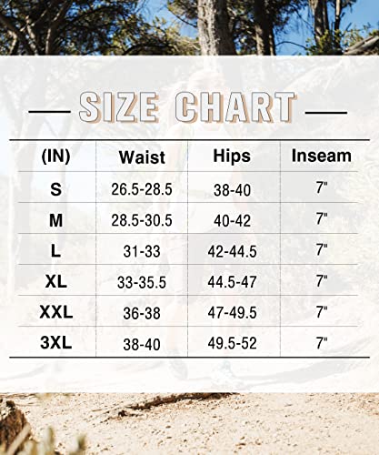SANTINY Women's Hiking Cargo Shorts with 7 Pockets Lightweight Quick Dry 7 Inch Long Golf Shorts for Women Casual Summer (Black_L)