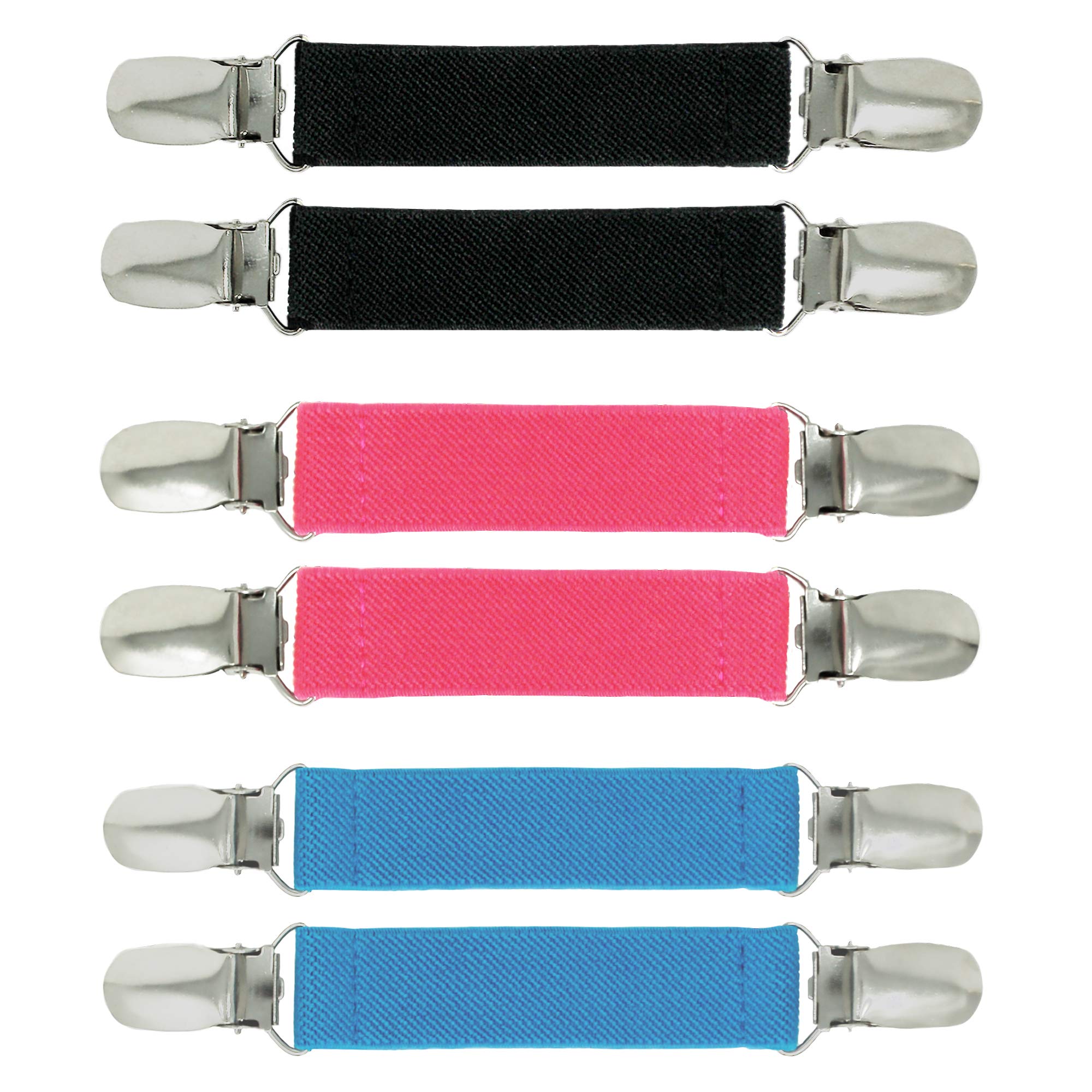 Comfy Clothiers Elastic Mitten Clips for Kids Gloves and Adults - Glove Clips for Kids, Mitten Clips for Adults and Kids - Kids Glove Clips - Mitten Clip - Clip for Gloves (Multi-Color 3-pack)