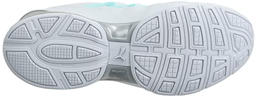 PUMA Women's Riaze Prowl, Puma White-Gulf Stream, 8.5