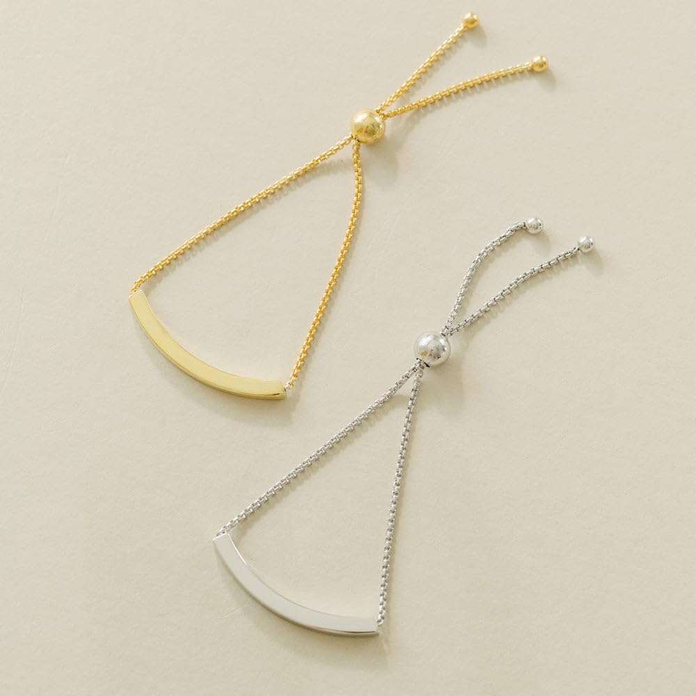 Custom Engraved Gold Coordinate Bolo Bracelet, 10" Long Adjustable Bracelet - Custom Engraved Longitude Latitude Bracelet for Women - Graduation Gift for Her - Gift for Her - Gifts for Mom