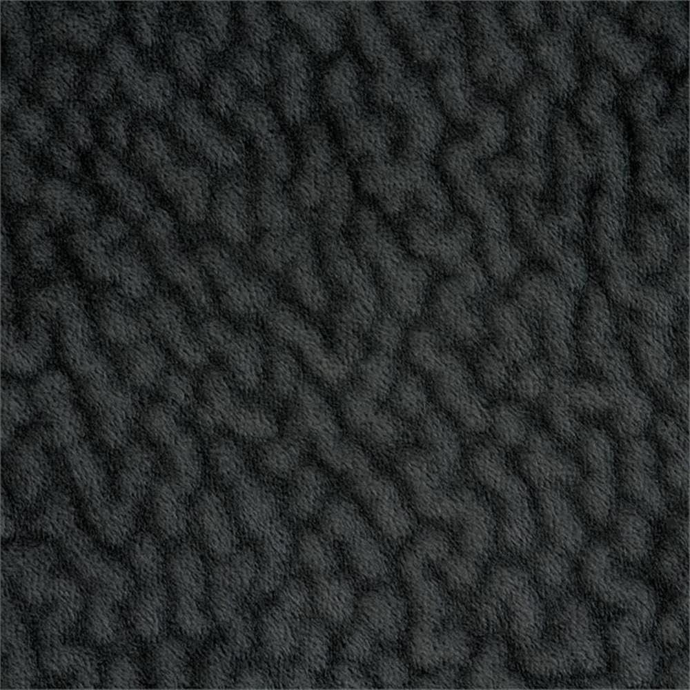 Pemberly Row Plush Double Reclining Sofa, Upholstered 3 Seater Fabric Recliner Couch for Home Living Room, Charcoal