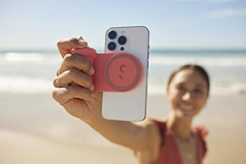 ShiftCam SnapGrip - Mobile Battery Grip with Wireless Shutter Button - Magnetic Mount Snaps on to Any Phone - Built in Powerbank with Qi Wireless Charging - Tabletop Dock | Abyss Blue