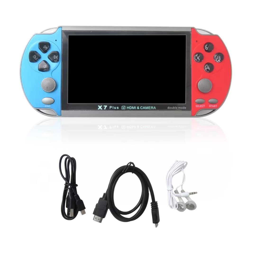Gxcdizx 5.1" 8GB 128Bit Retro Portable Handheld Game Console Player 10000 Games Built-in