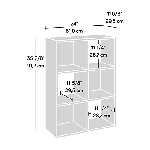Sauder 6-Cube - 1/2" Construction, White Finish
