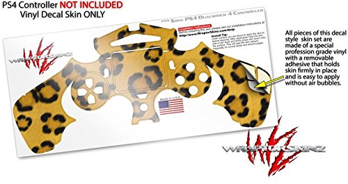 WraptorSkinz Skin Compatible with Sony PS4 Dualshock Controller PlayStation 4 Original Slim and Pro Leopard Skin (Controller NOT Included)