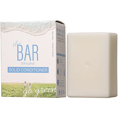 The BAR Solid Conditioner, Solid is future, Conditioner bar, Made in Japan, Vegan, Natural, Eco friendly, Alcohol free, Water free, Silly and shiny hair, floral savon scent