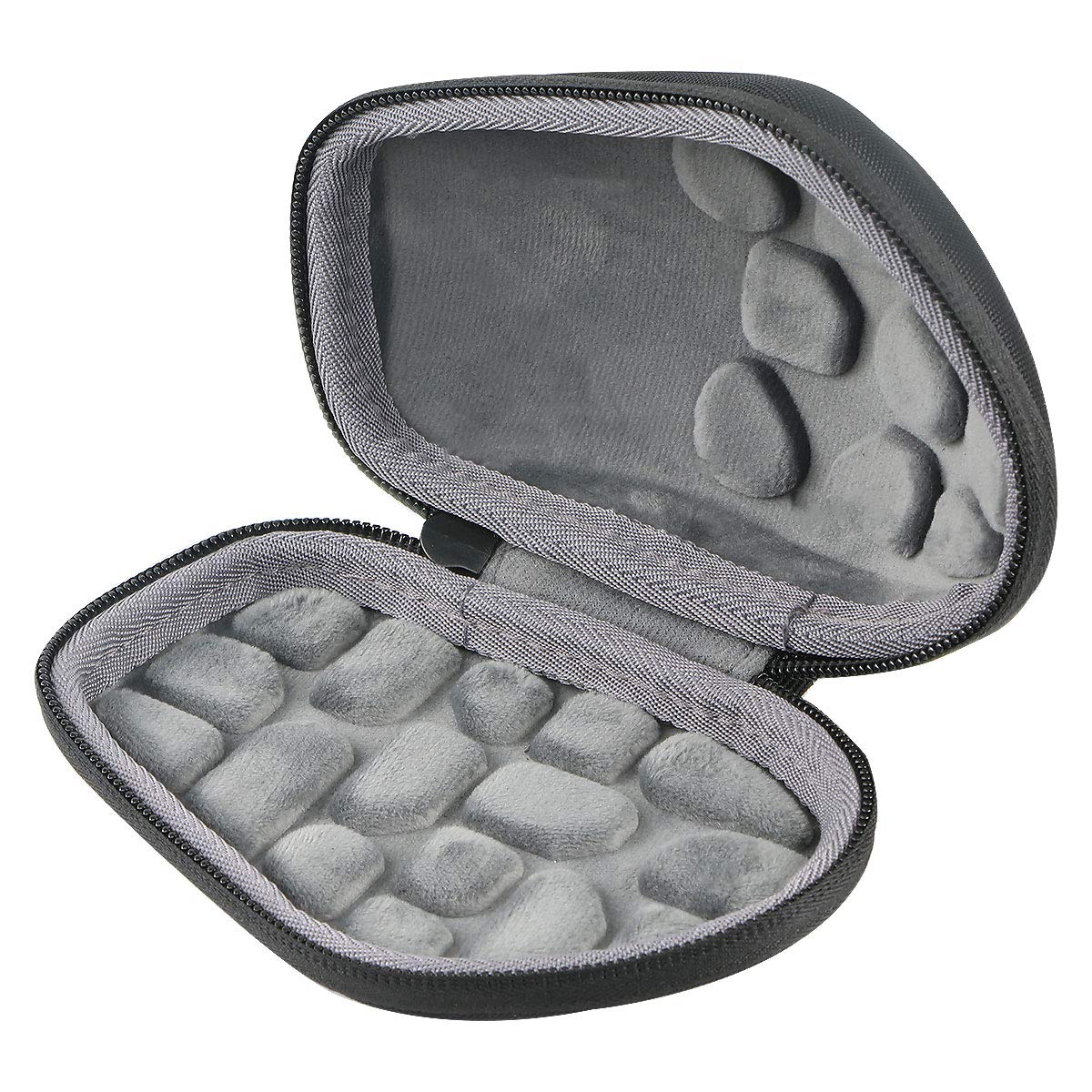 co2CREA Hard Travel Case Replacement for Logitech G604 Lightspeed Wireless Gaming Mouse (Black Case)