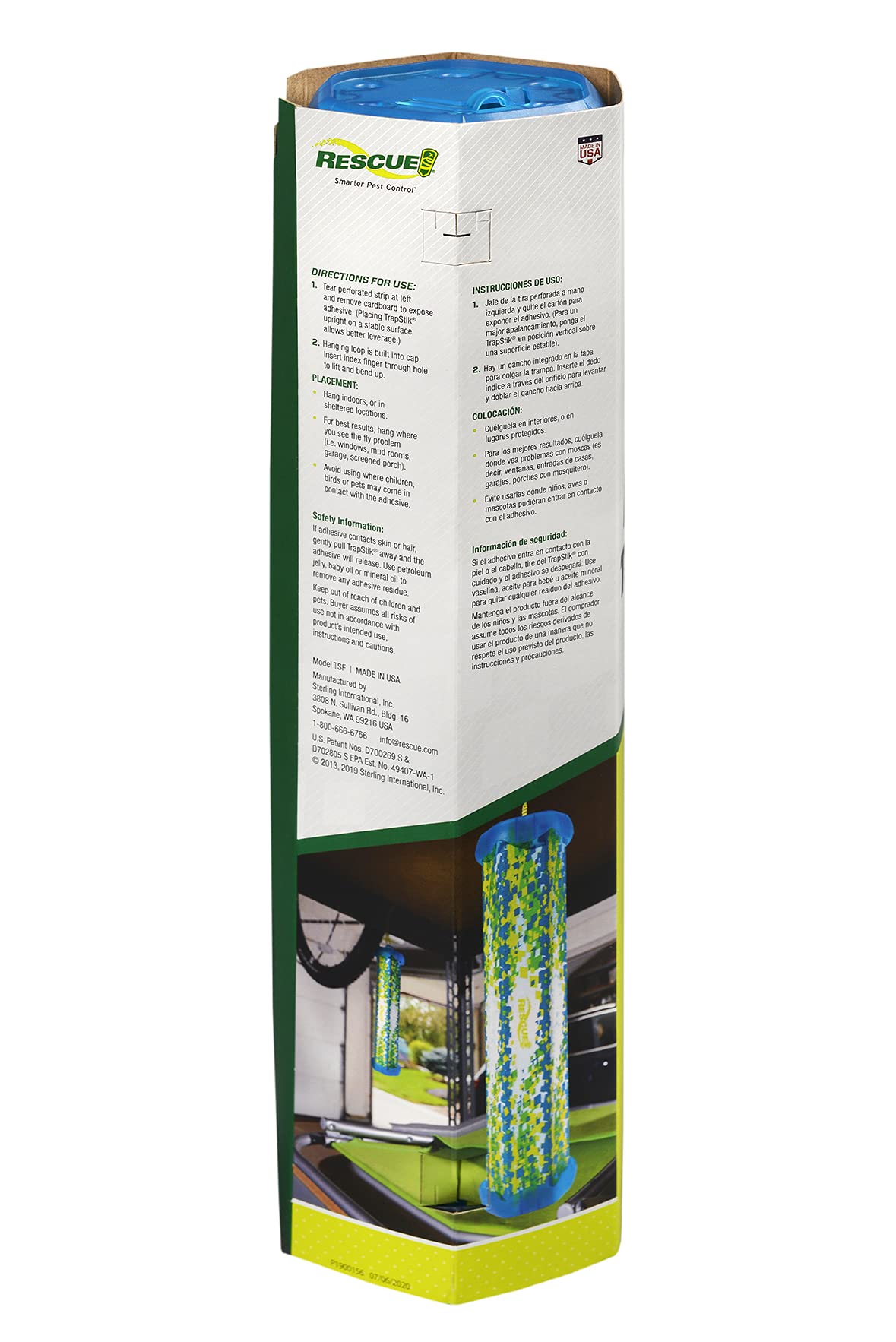 RESCUE! Fly TrapStik β Indoor Hanging Fly Trap - 6 Pack