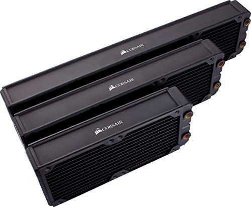 CORSAIR Hydro X Series XR7 360mm Water Cooling Radiator - Triple 120mm Fan Mounts - Premium Copper Construction - Easy Installation - Black