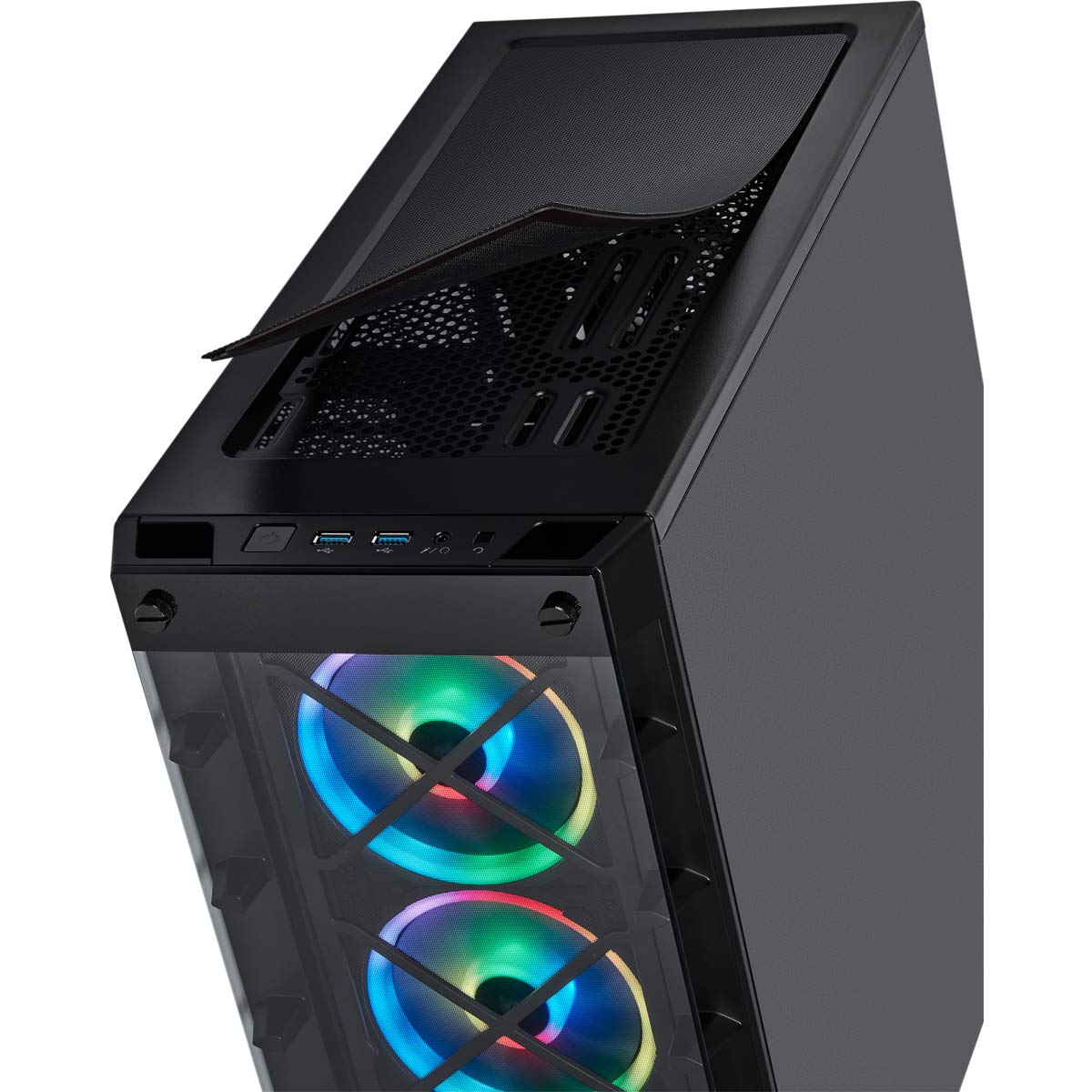 Corsair Icue 465X RGB Mid-Tower ATX Smart Case, Black