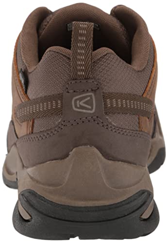 KEEN Men's Circadia Low Height Comfortable Waterproof Hiking Shoes, Shitake/Brindle, 14 Wide
