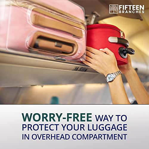 Luggage Covers for Suitcase TSA Approved | Handle Openings on L&R | Premium Clear Suitcase Covers for Luggage TSA Approved | Luggage Protector Suitcase Cover | Size 24in |Clear Luggage Cover Protector