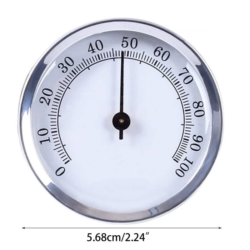 LNYHLXS Hygrometer Round Analog Hygrometer for Cigar Humidor, Accurate Reliable Cigar for CASE Small Round Accurate Hygrom