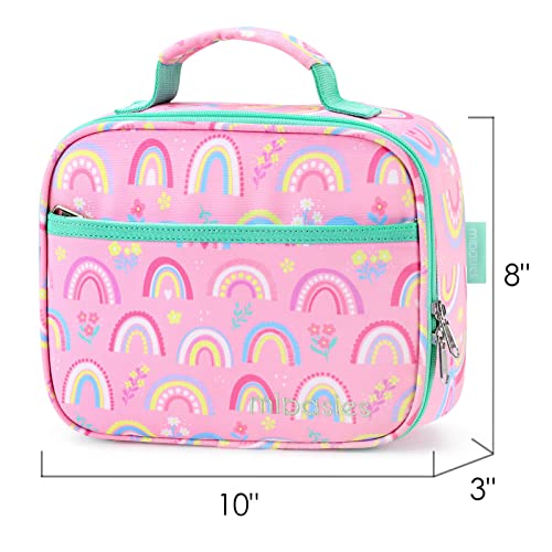 mibasies Back to School Set, Toddler Backpack, Lunch Box Preschool Kindergarten for Girls
