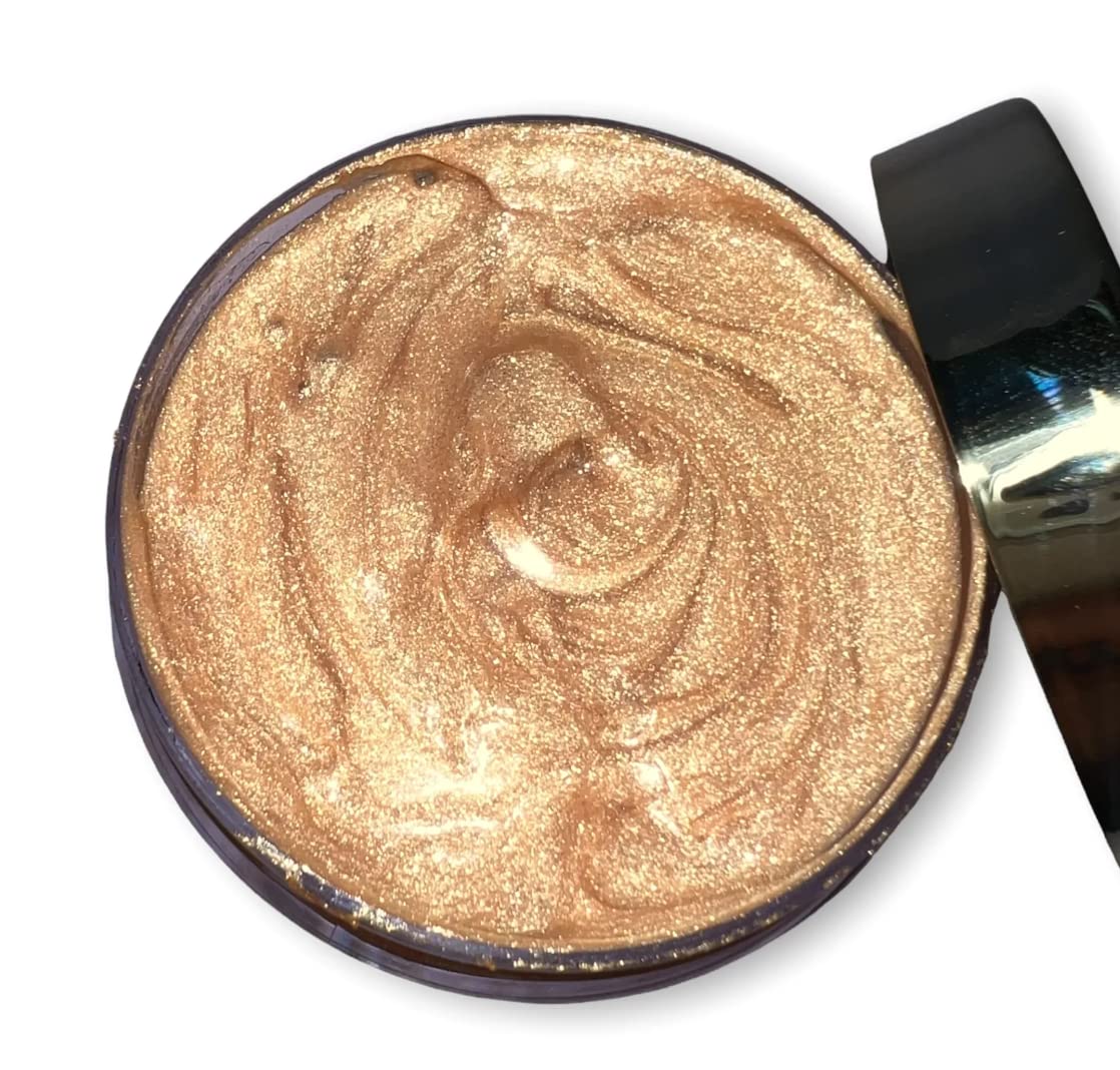 Dipped Gold Shimmering Body Butter, Illuminating, Moisturizing, Non-Greasy, Gold Sparkles, Healthy Glow. (2 OZ)