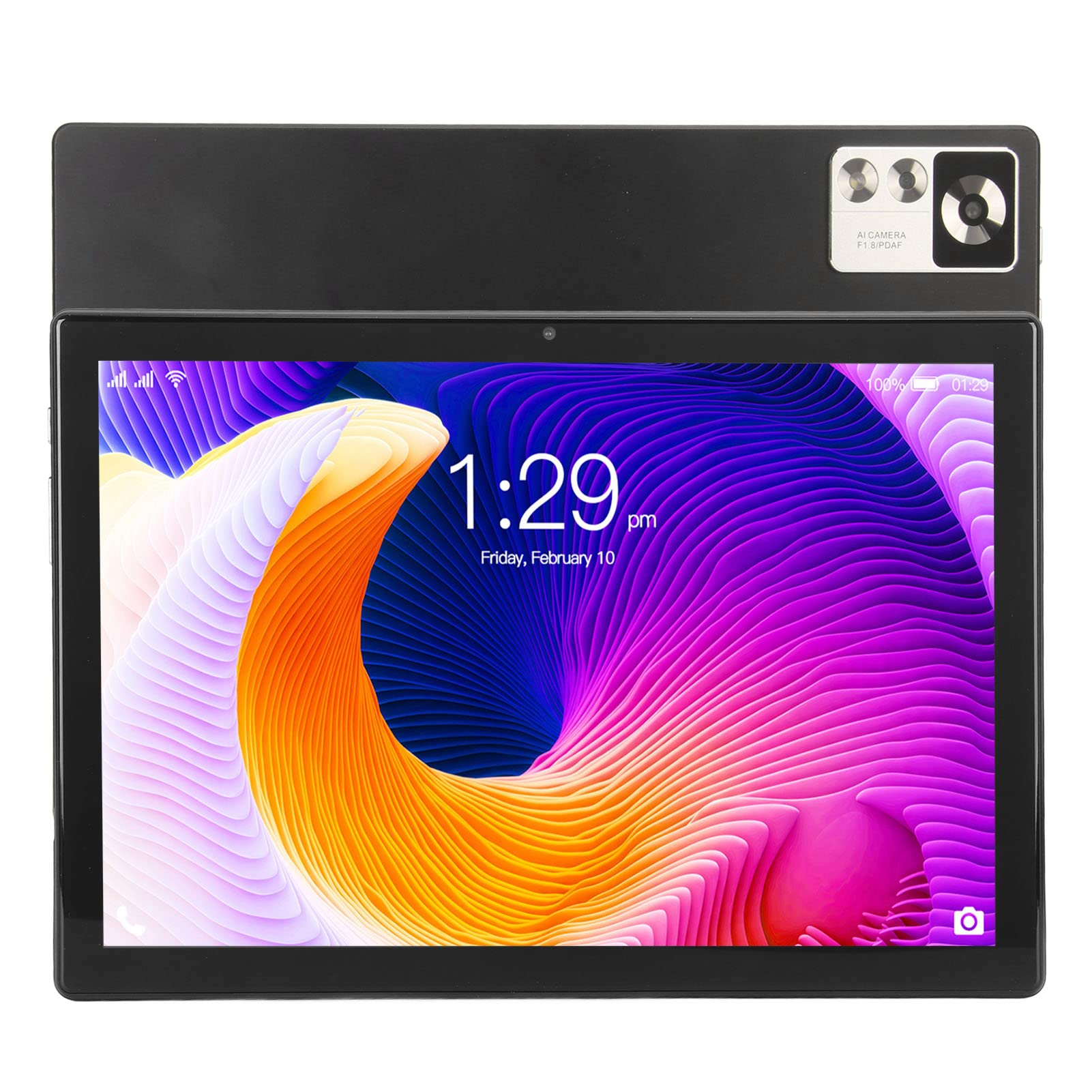 DAUZ Gaming Tablet, 8GB RAM 256GB ROM HD Tablet Aluminium Alloy for School (US Plug)