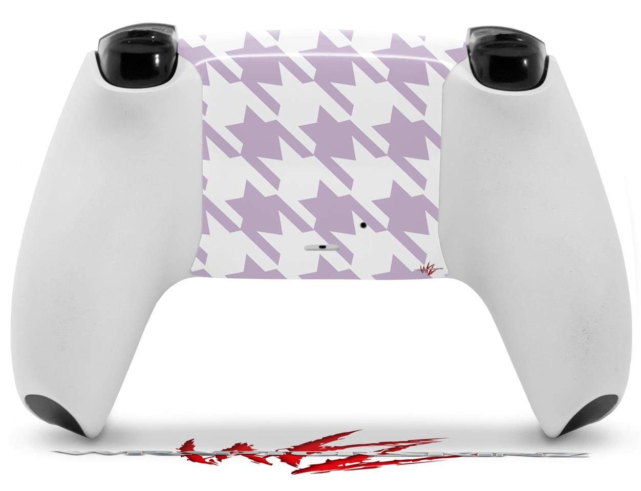 WraptorSkinz Skin Wrap compatible with Sony PS5 DualSense Controller Houndstooth Lavender (CONTROLLER NOT INCLUDED)