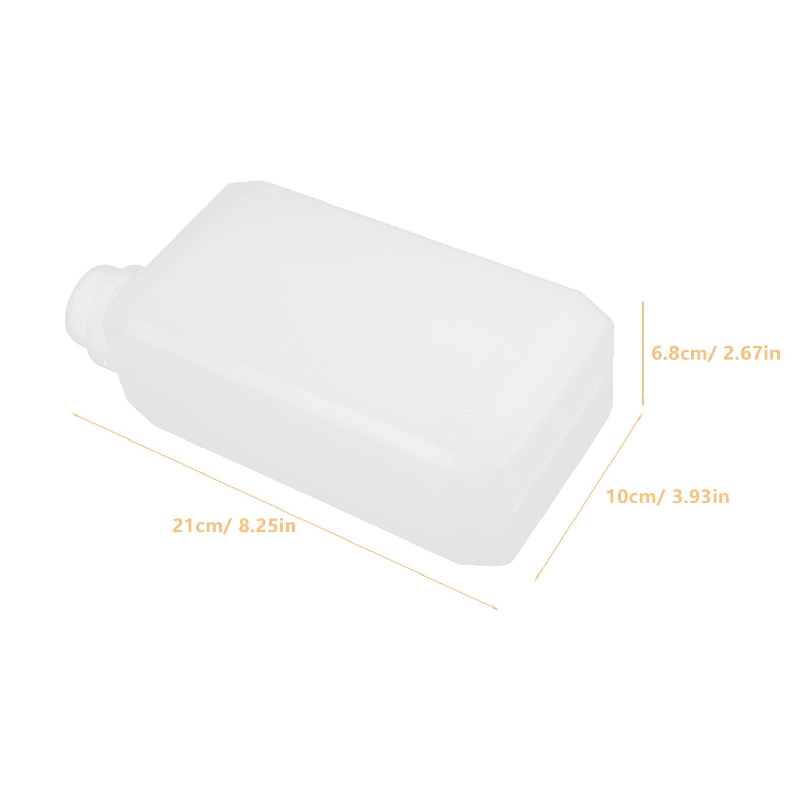 Mobestech Hdpe Side Bottle Empty Plastic Bottles Plastic Gallon Jug 1 Gallon Plastic Jug Plastic Milk Container Large Empty Jug Liquid Glue Plastic Bottles with Lids Storage Bottle White Car