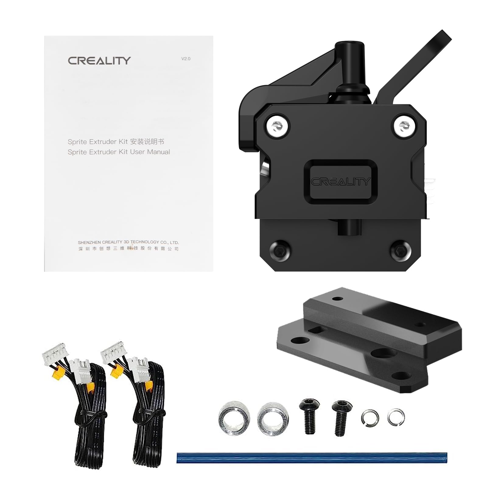 Creality Official Sprite Extruder Kit for Neo Series, Direct Drive Dual Gear Extruder SE, Compatible with Creality Ender 3 Neo/Ender 3 V2 Neo/Ender 3 Max Neo/Ender 2 Pro 3D Printers