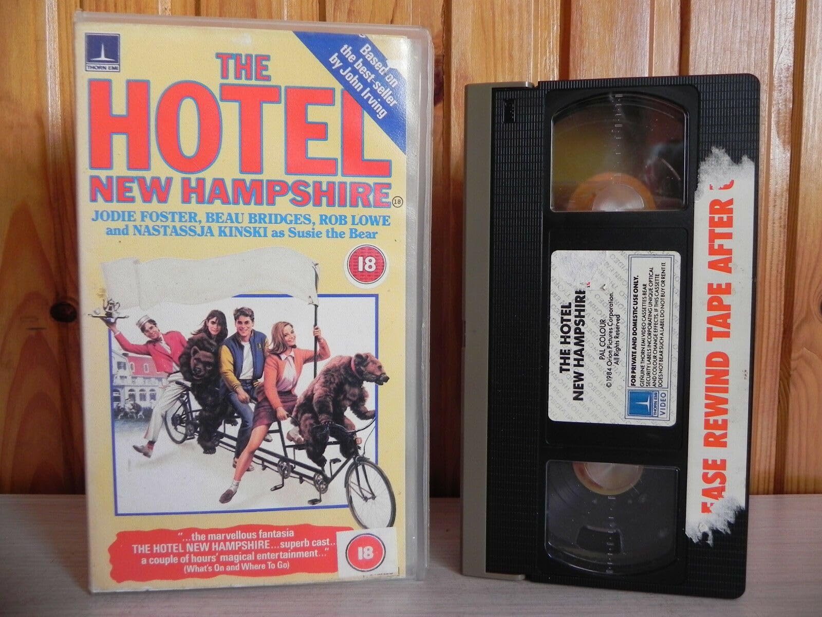 The Hotel New Hampshire - Thorn EMI - Jodie Foster - Beau Bridges - Pal VHS